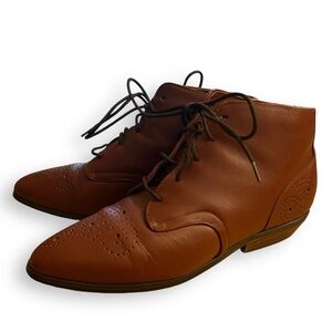 Apostrophe | Shoes | 99s Vintage Brown Leather Pointed Toe Lace Up ...